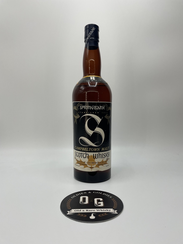 Springbank 8y Brown bottle/Black label white S 75cl 43% | OG-Whisky